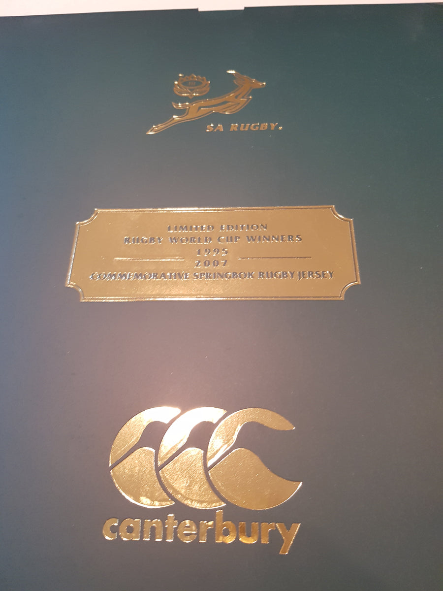 Springbok Rugby Jersey - Limited Commemorative Edition incl Cap discou ...